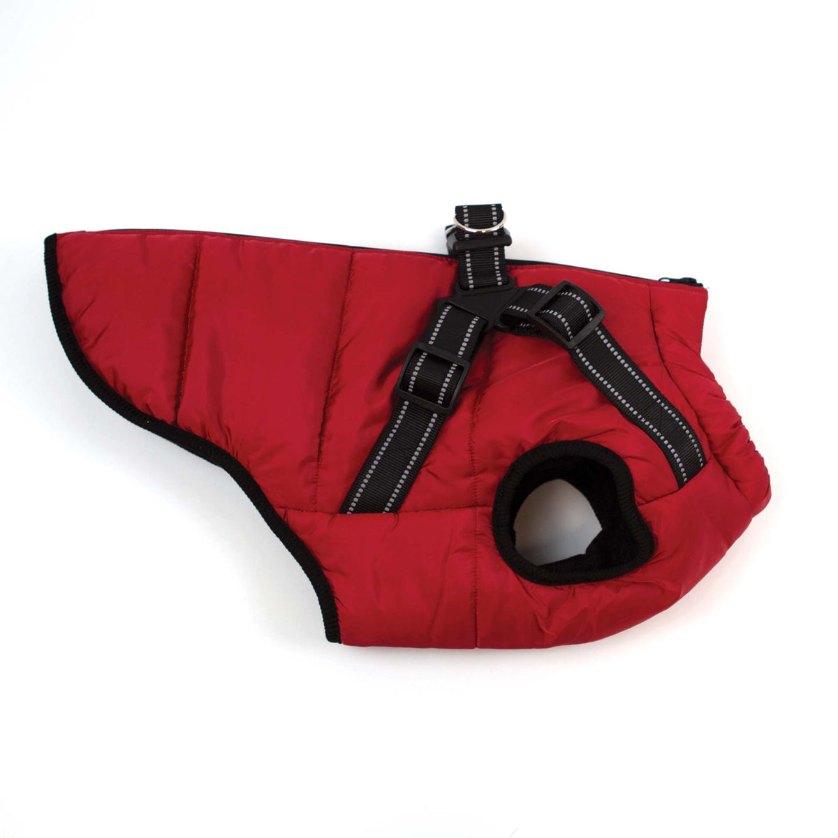 Dark Red Harness Dog Jacket Sml — Newlands Garden Centre