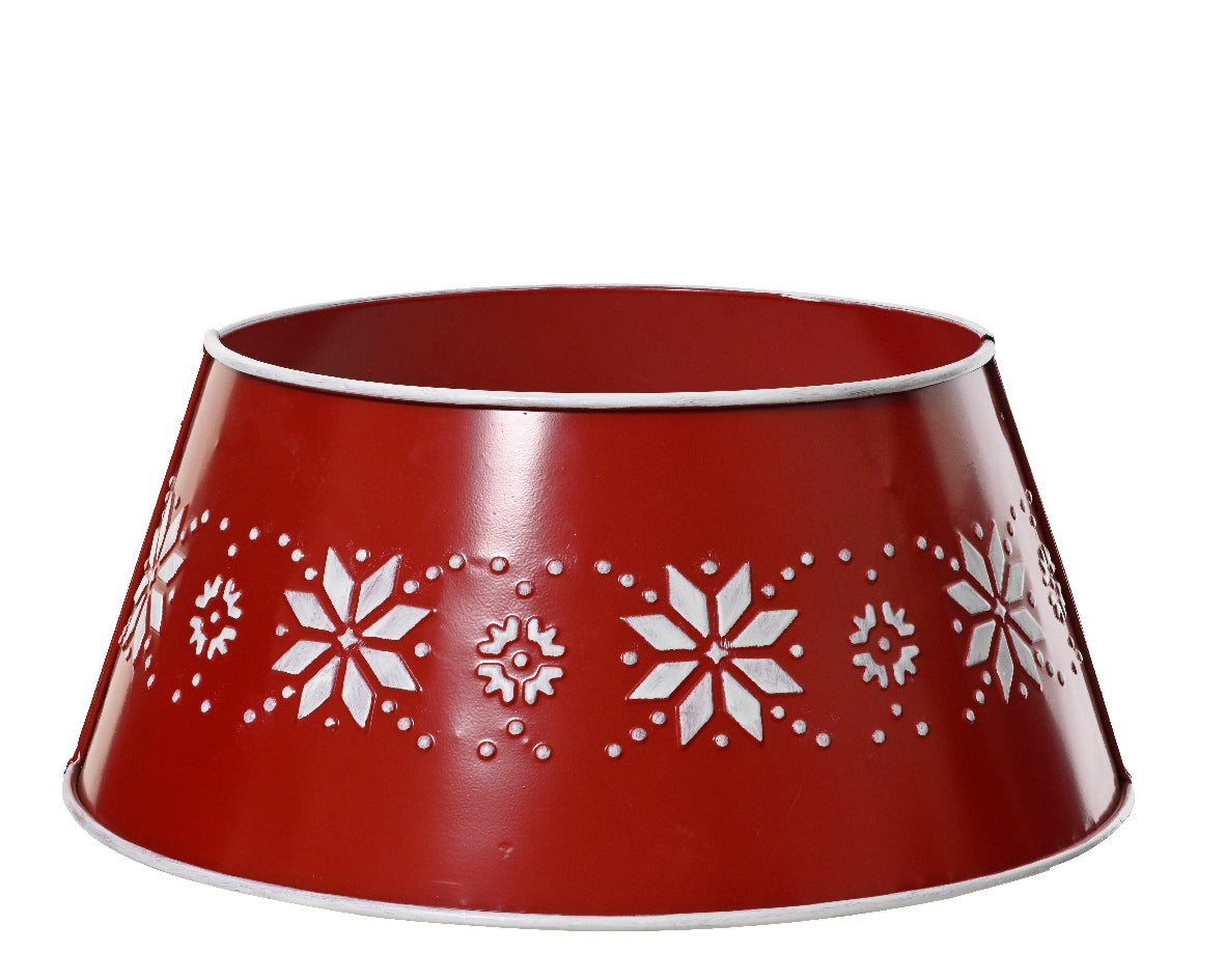 Christmas Tree Ring Metal Red (70cm) — Newlands Garden Centre