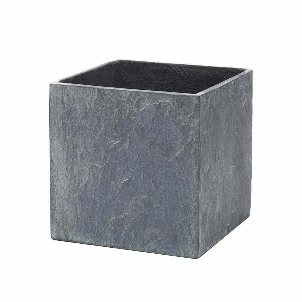 Slate Light Grey Cube 31 Cm — Newlands Garden Centre