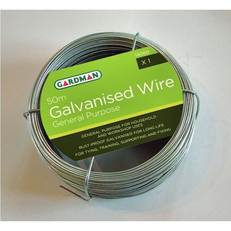 Gardman General Purpose Galvanised Garden Wire (50m) — Newlands Garden ...